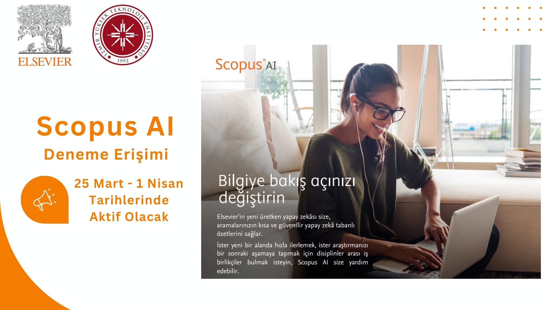 Scopus AI Deneme Erişimi – Kütüphane ve Dokümantasyon Daire Başkanlığı